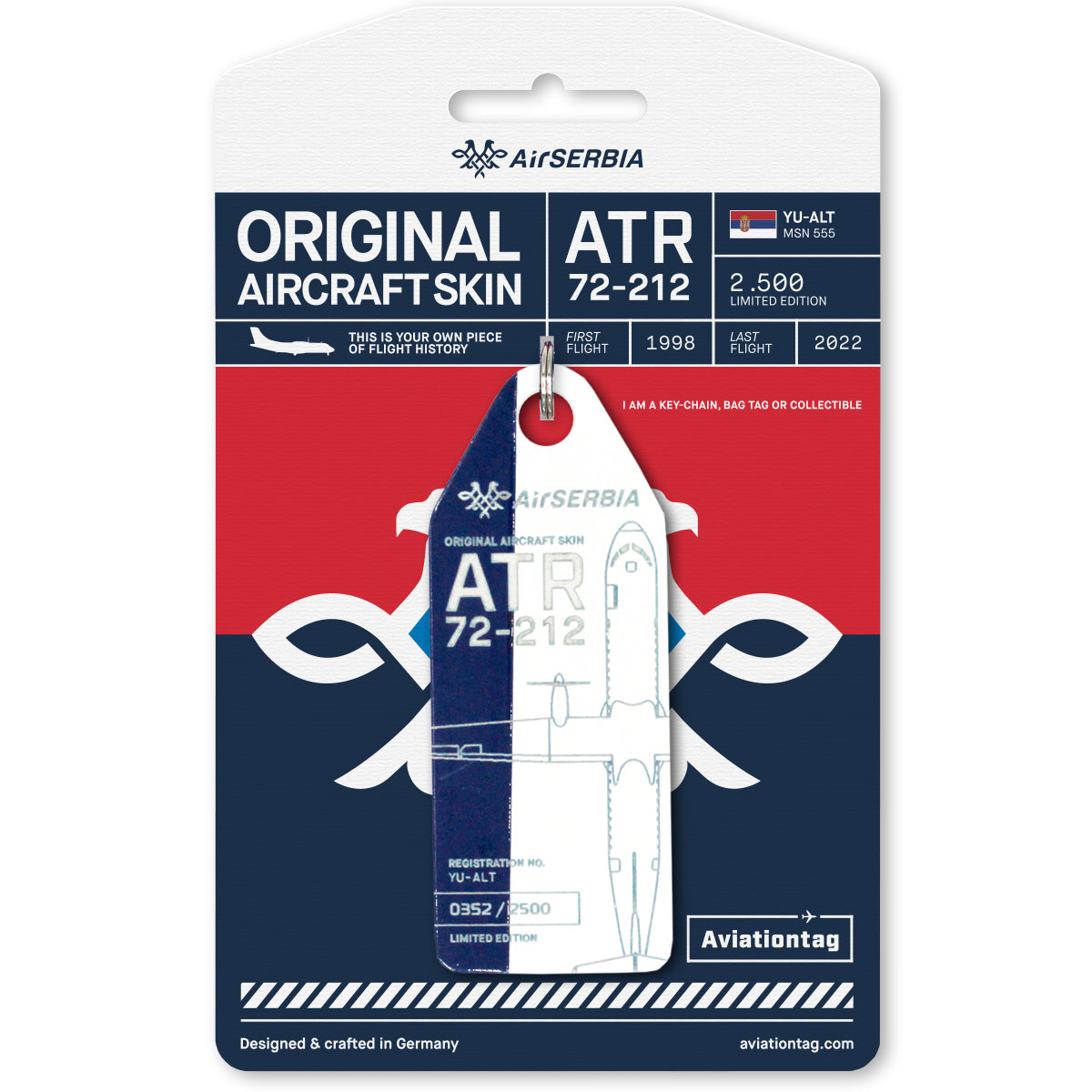 Aviationtag X Air Serbia ATR 72 - YU-ALT Edition