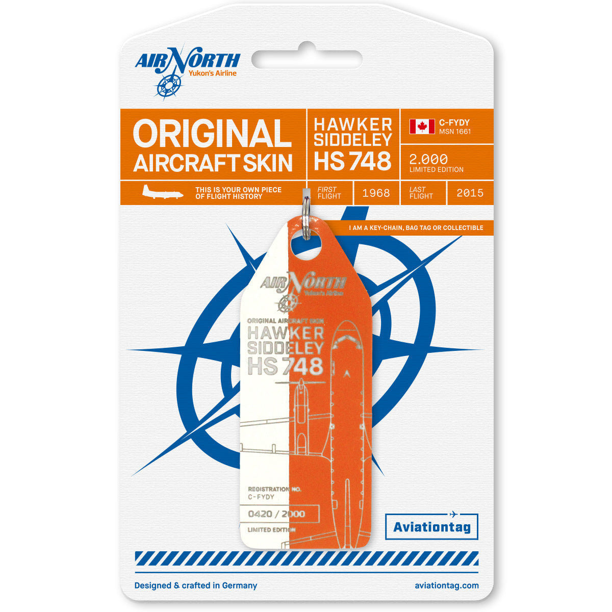 Aviationtag X Air North Hawker Siddeley HS 748 C-FYDY Edition