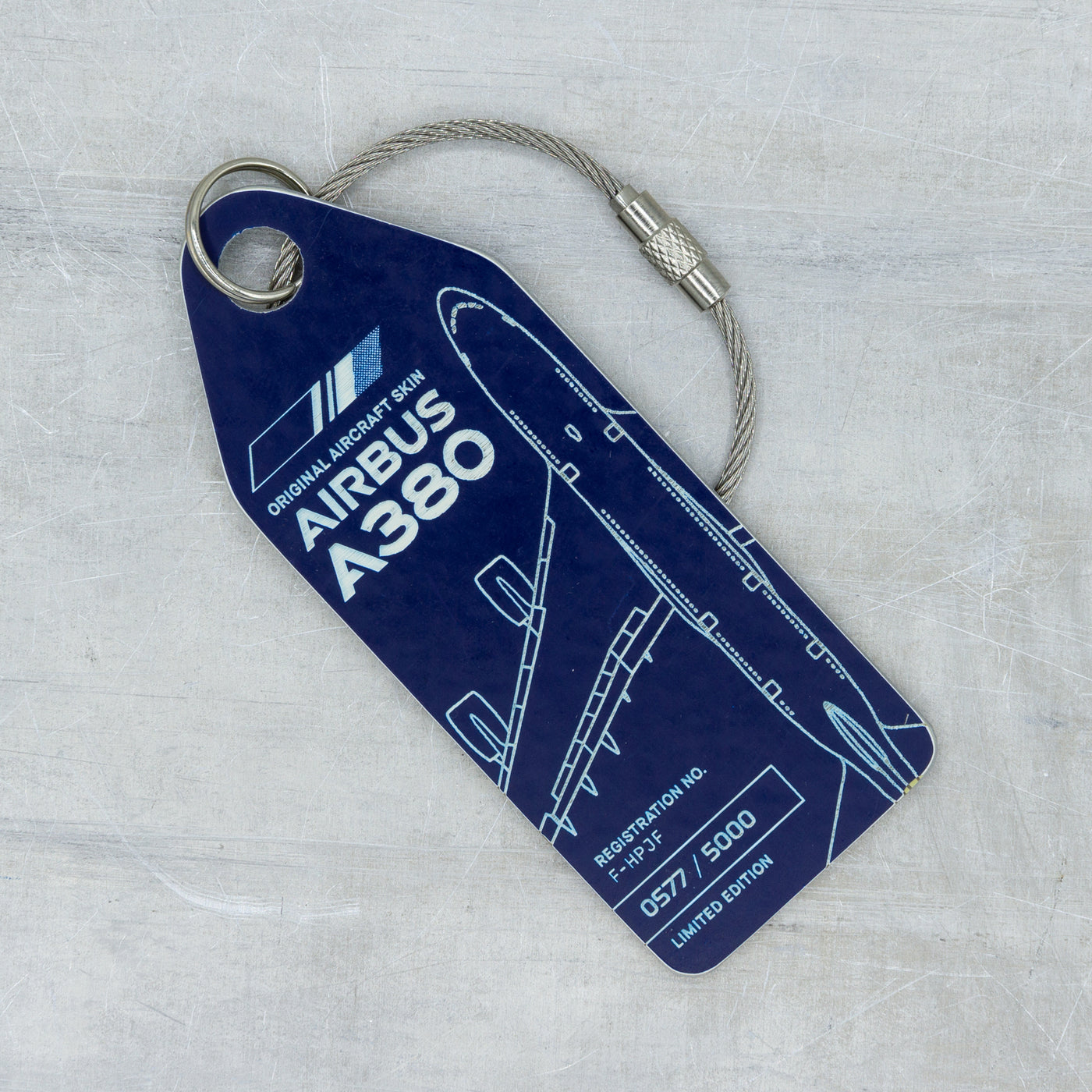Aviationtag Airbus A380 - F-HPJF Edition Key-Chain and Bag-tag