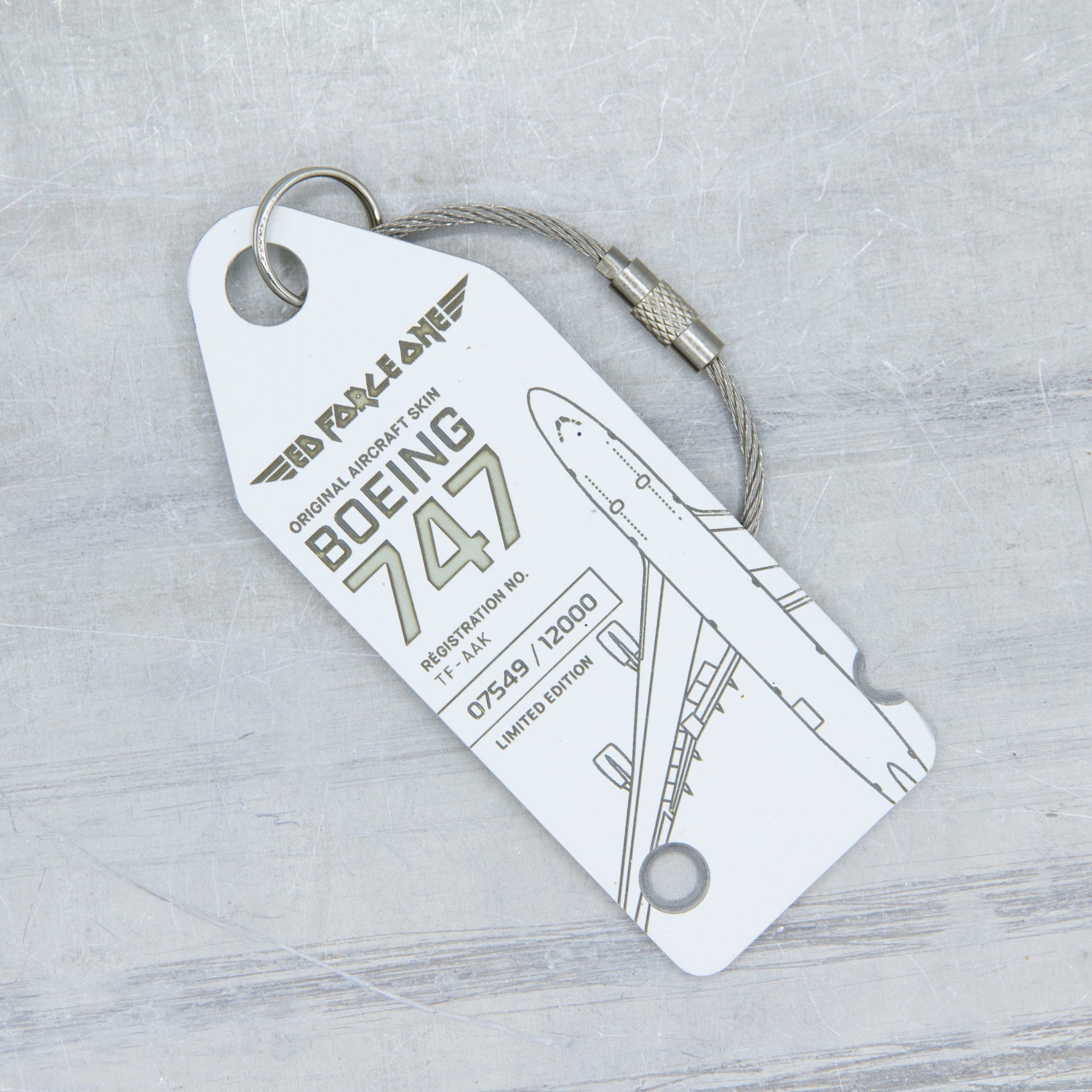 Ed Force One Rivet Hole Edition – Unique Aviationtags