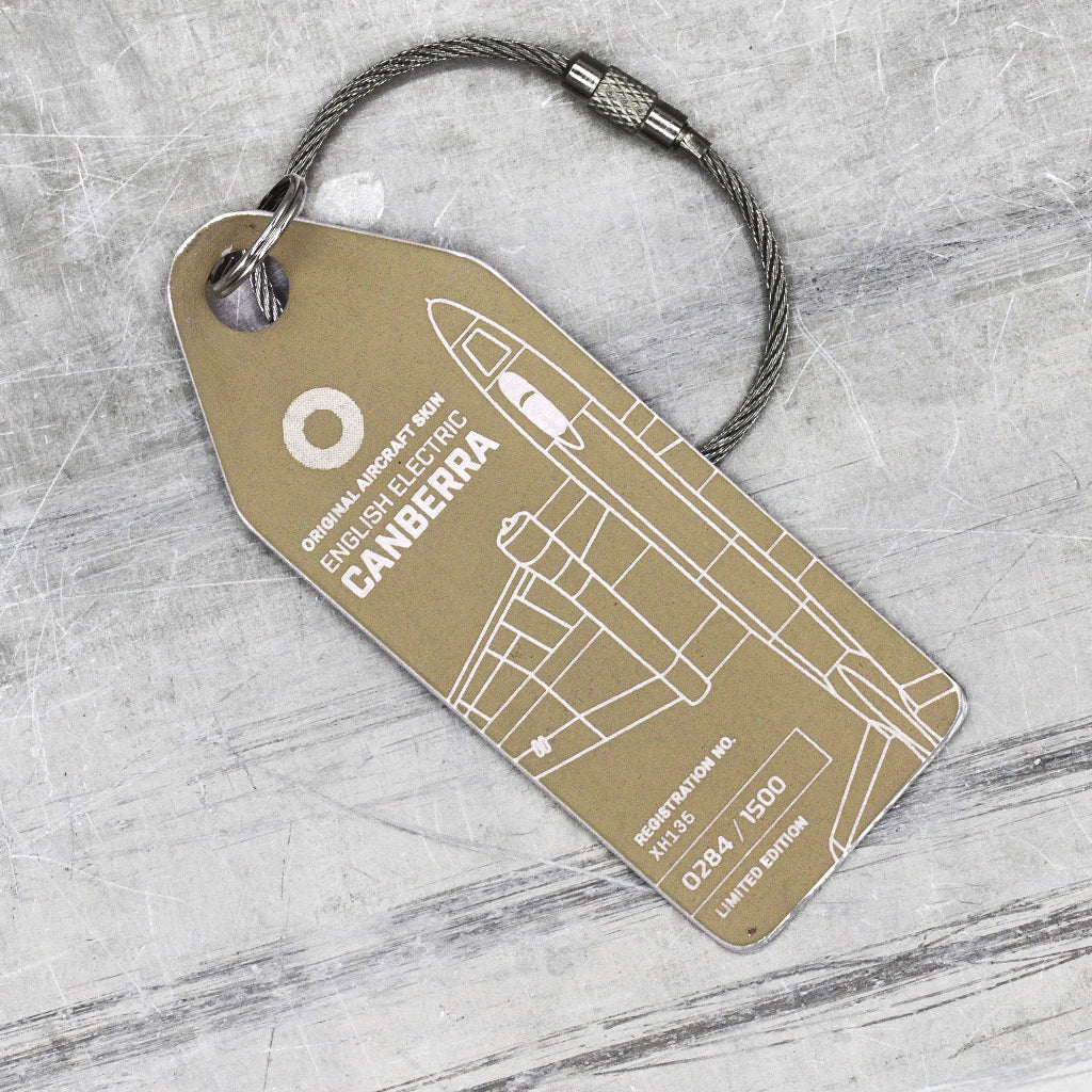 Original Aircraft Skin Keychain | English Electric Canberra PR.9 XH135 ...