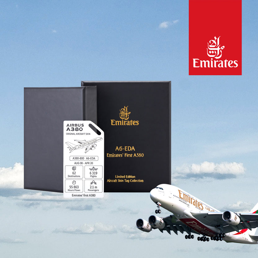 Emirates Airbus A380 A6-EDA Aircraft Skin Tags - only at Aviationtag
