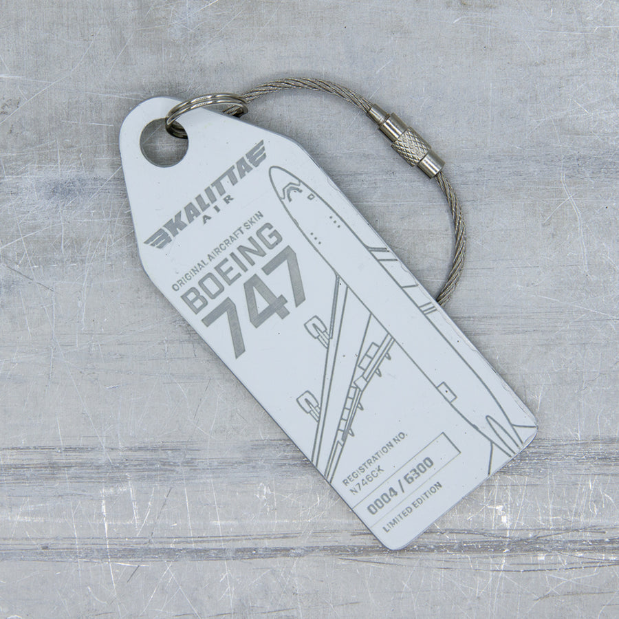 Aviationtag x Kalitta Air: Upcycled Boeing 747 Freighter Tag N746C